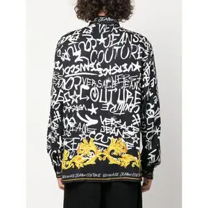 Versace All-over Printed Straight Hem Shirt