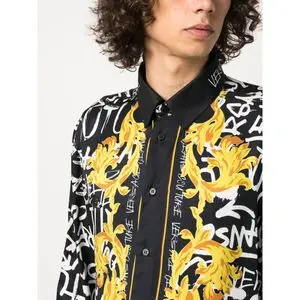 Versace All-over Printed Straight Hem Shirt
