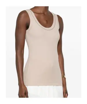 Brunello Cucinelli Embellished Tank Top