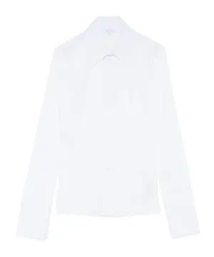 Patrizia Pepe Long-sleeved Button-up Shirt - White