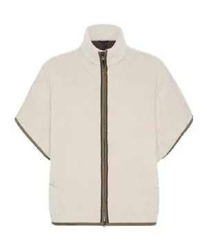 Brunello Cucinelli Quilted Jacket - White