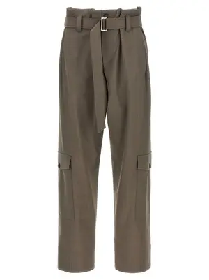 Brunello Cucinelli Belted Wide Leg Pants