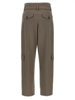 Brunello Cucinelli Belted Wide Leg Pants