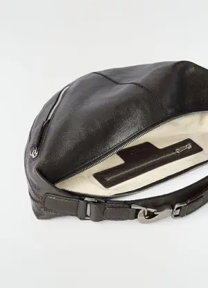 LEMAIRE Mini Quiver Clip Shoulder Bag - Dark Chocolate