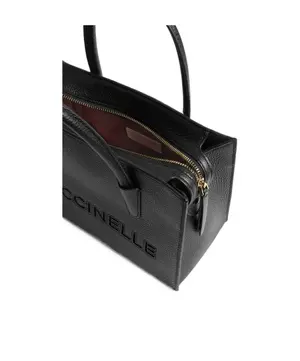 COCCINELLE Grained Leather Tote Bag