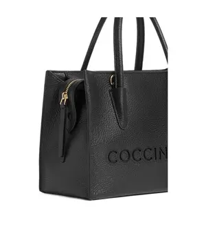 COCCINELLE Grained Leather Tote Bag