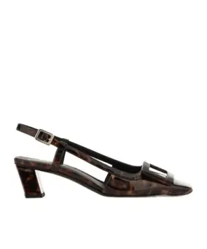 ROGER VIVIER Square-toe High-heeled Sandals - Black