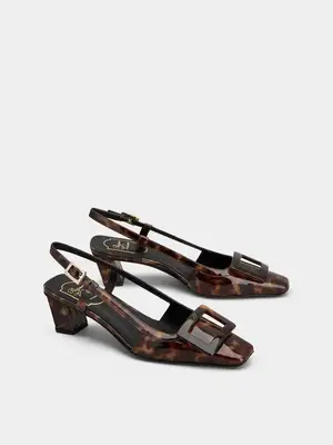 ROGER VIVIER Belle Slingback Heeled Pumps - Black