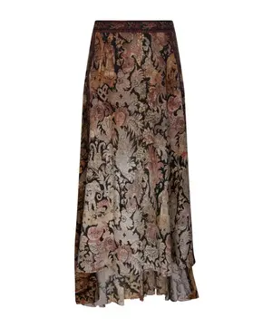 PIERRE-LOUIS MASCIA Cetos Printed Midi Skirt