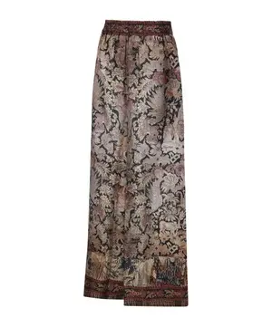 PIERRE-LOUIS MASCIA Aloes Printed Wide-leg Pants
