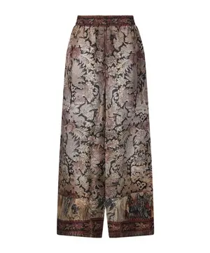 PIERRE-LOUIS MASCIA Aloes Printed Wide-leg Pants