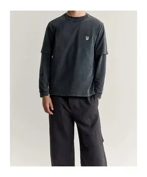Maison Kitsuné Fox Head Faded Comfort Tee-shirt