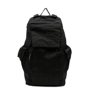 C.P. COMPANY Logo-embroidered Multi-pocket Backpack - Black