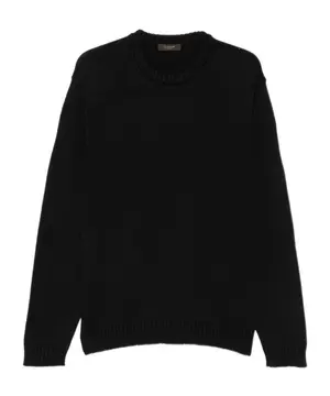 ZANONE Mock Neck Knitwear - Black