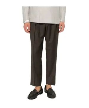 BRIGLIA 1949 Button-detail Casual Trousers - Black