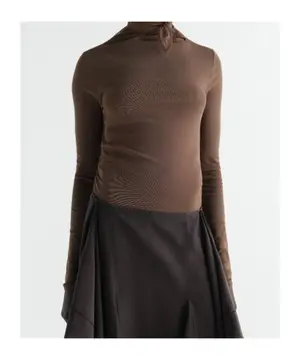 LEMAIRE Ballerina Scarf Top In Mesh Jersey