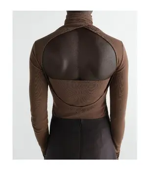 LEMAIRE Ballerina Scarf Top In Mesh Jersey