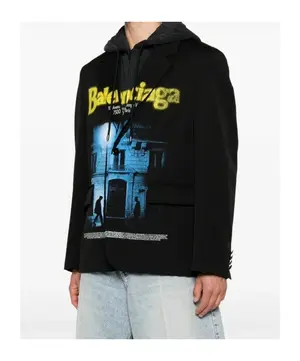 Balenciaga Long-sleeve Hooded Jacket