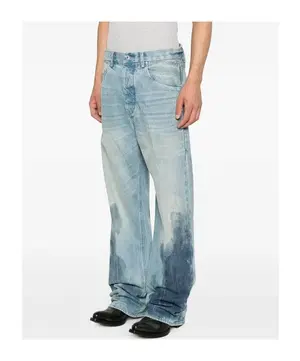 PURPLE BRAND Faded Wide-leg Denim Jeans