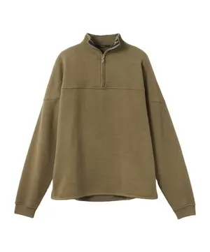 Jacquemus Le Rond Carré Zip High-neck Sweatshirt - Deep Khaki