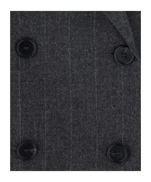 JUCCA Double-breasted Prince Of Wales Check Blazer In A Wool Blend