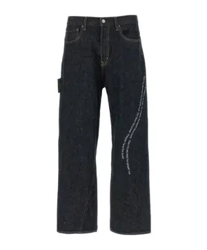 Undercover Belt-loop Jeans With Logo Patch