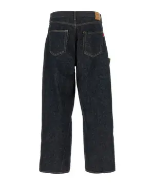 Undercover Belt-loop Jeans With Logo Patch