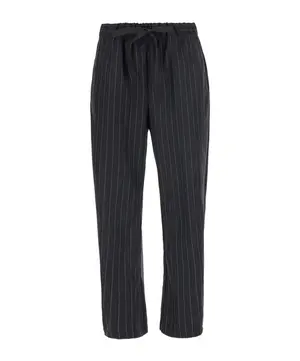 SEMICOUTURE Buddy' Striped Trousers - Grey