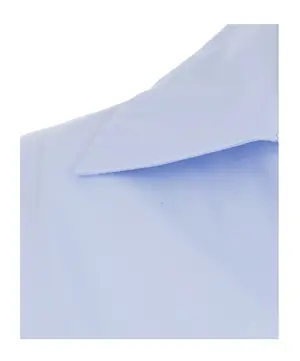 SEMICOUTURE V-neck Long-sleeve Top - Light Blue