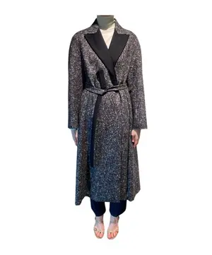 Max Mara Belted Coat - Grey