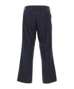 PT TORINO Striped Trousers With Belt Loops - No