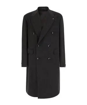 Tagliatore Button-front Long-sleeve Coat - Brown