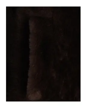 BLANCHA Coat With Notched Collar In Fur