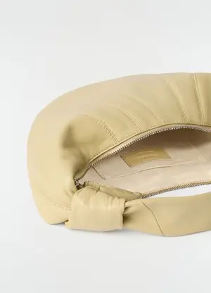 LEMAIRE Mini Fortune Croissant Bag In Leather