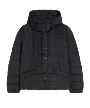 Max Mara Long-sleeved Down Jacket - Black
