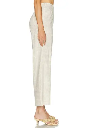JUILLET Margot Linen Pant In Ivory