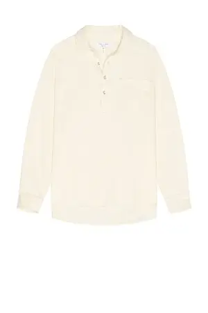 Rag & Bone Popover Shirt In Cream