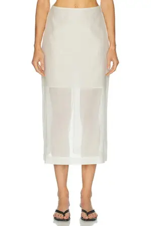 BY MALENE BIRGER Soft Organza Skirt - Soft White