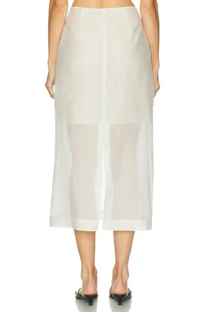 BY MALENE BIRGER Soft Organza Skirt - Soft White