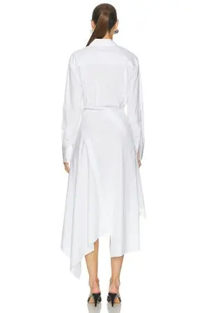 Monse Laced Cascade Shirt Dress