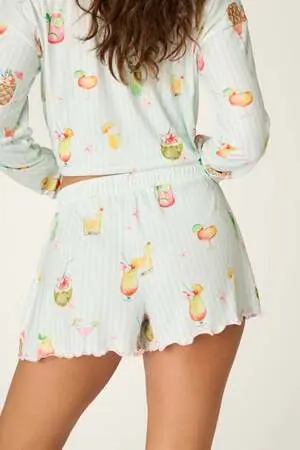 PJ Salvage Cocktail Print Butter Jersey Shorts