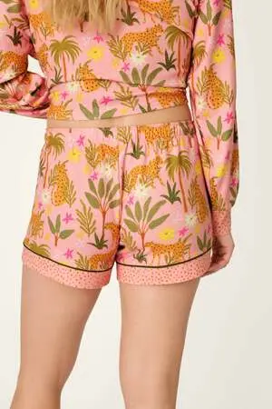 PJ Salvage Leopard Safari Sleep Shorts