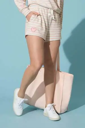 PJ Salvage Sweetheart Stripes Lounge Shorts - Multi