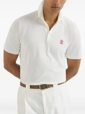 Brunello Cucinelli Logo Cotton Polo Shirt