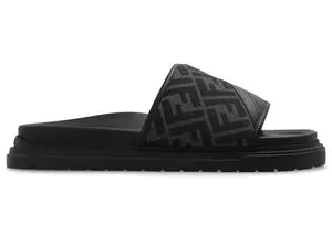 Fendi Diagonal Slide Sandals