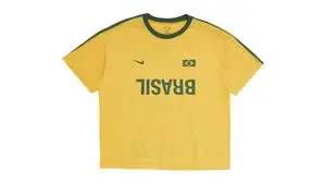 TRAVIS SCOTT Cactus Jack X Nike Brasil Total 90 Tee Shirt