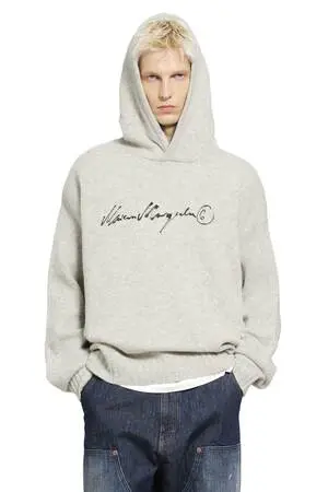 MAISON MARGIELA Hooded Knit Sweater - Grey