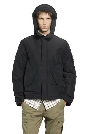 Stone Island Short Parka - Black