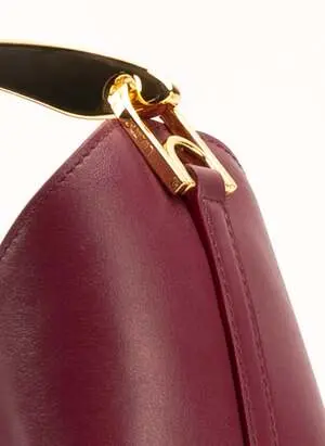 ELLEME Small Boomerang Leather Bag - Cerise