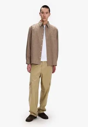 A.p.c. Malo Logo Shirt - Brown